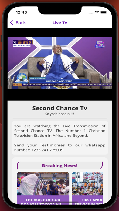 Second Chance Tv for iOS (iPhone/iPad) - Free Download at AppPure