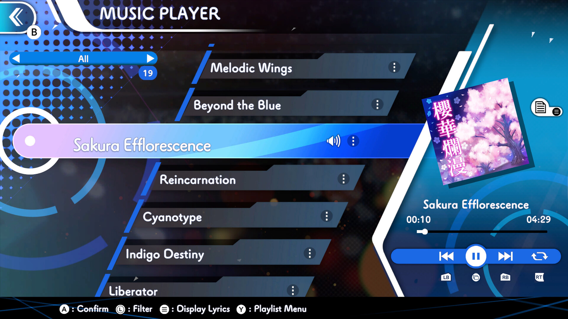 GUNVOLT RECORDS Cychronicle Song Pack 5 Lumen: ♪Sakura Efflorescence ...