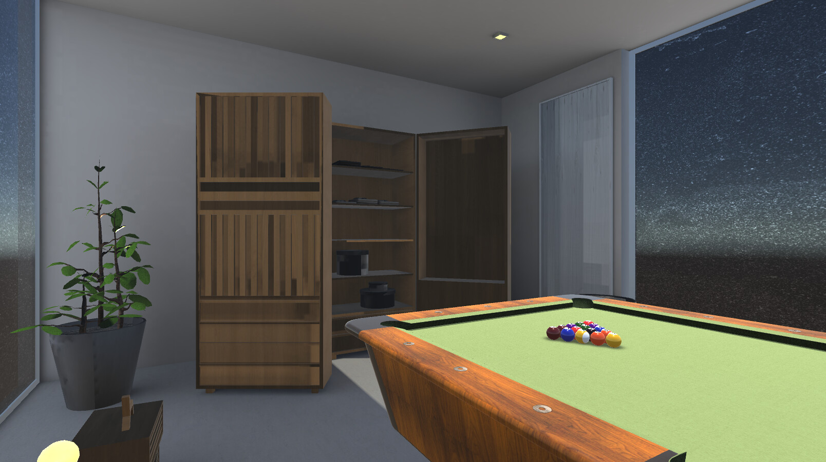 Pocketing the ball-Billiards Simulator - 8 ball- 3D pool for PC Windows ...