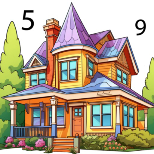 Dream Home - Color by Number for iOS (iPhone/iPad/iPod touch) - Free ...