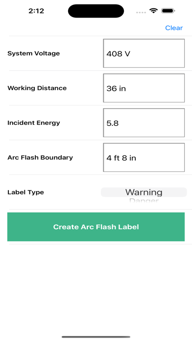 Arc Flash Label Maker for iOS (iPhone) - Free Download at AppPure