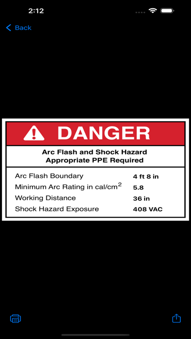 Arc Flash Label Maker for iOS (iPhone) - Free Download at AppPure