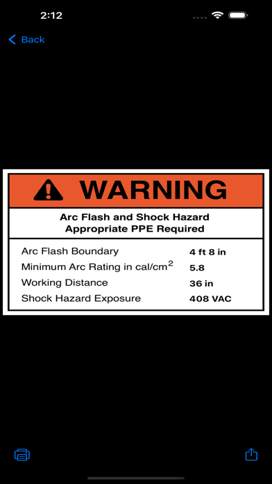Arc Flash Label Maker for iOS (iPhone) - Free Download at AppPure