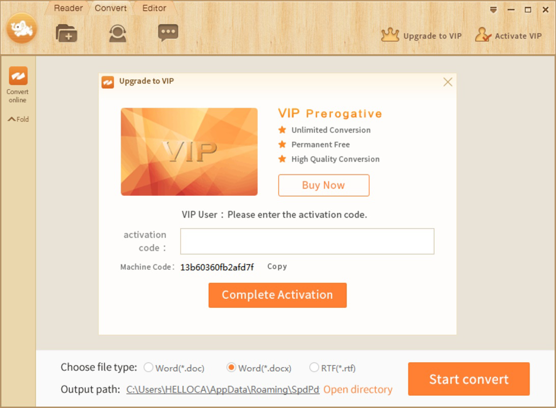 SpdPDFtoWord for PC Windows v1.0.0.1 Download
