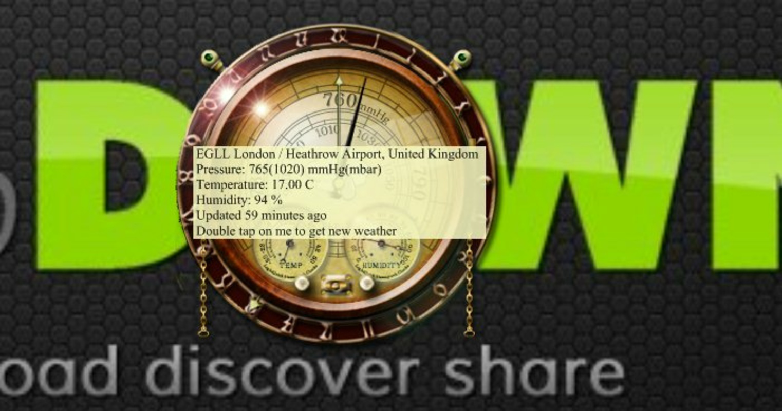Steampunk Weather Widget for PC Windows 1.0.8 Download