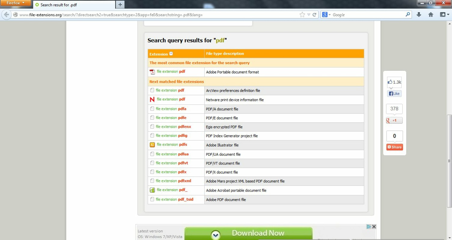 File-Extensions.org Search for PC Windows 1.0 Download