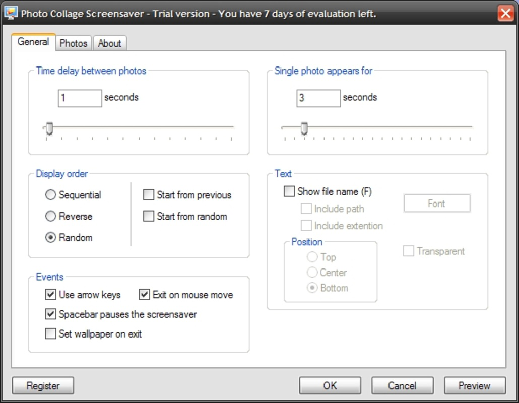 Photo Collage ScreenSaver for PC Windows 1.5.2.0 Download