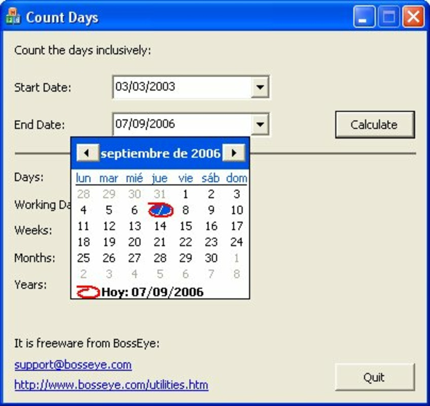 Count Days for PC Windows 1.0 Download