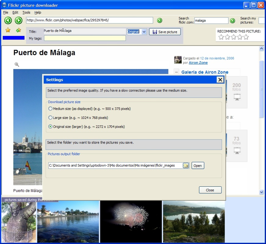 Flickr Downloader for PC Windows 1.0.0 Build 141 Download
