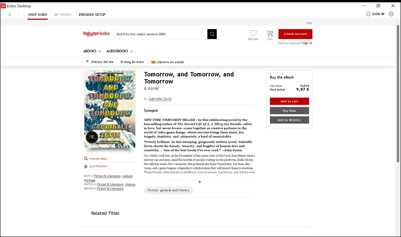 Kobo Desktop for PC Windows 4.37 Download