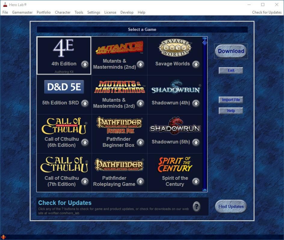Hero Lab for PC Windows 8.9.8 Download