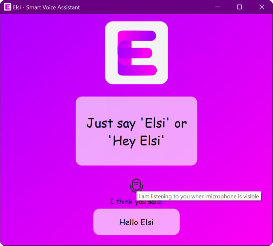 Elsi - Smart Voice Assistant for PC Windows 23.0.1 Download