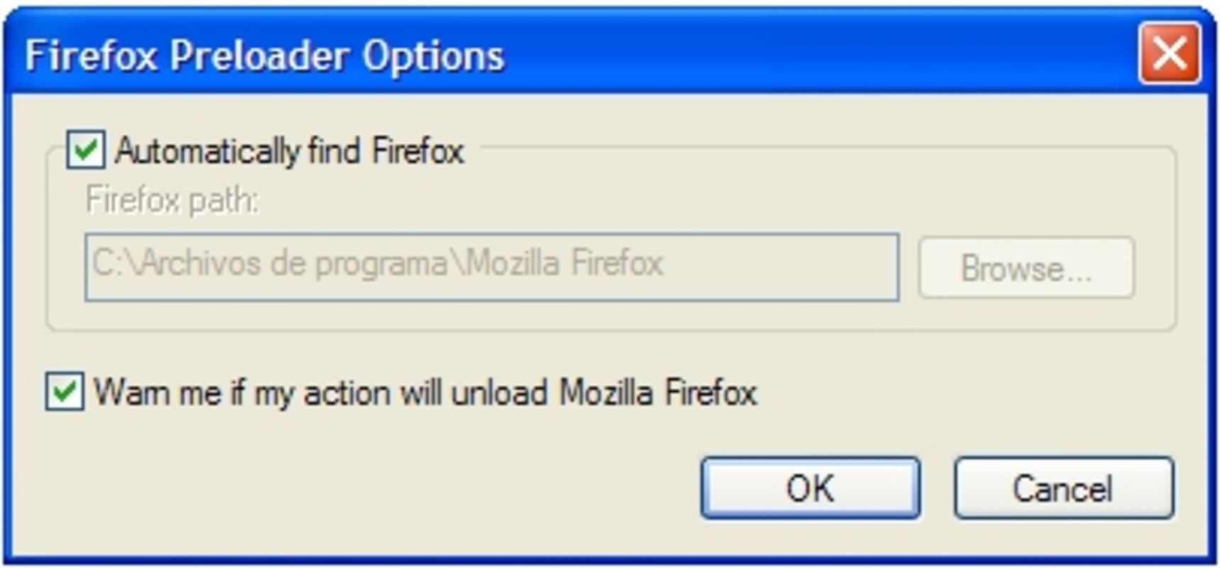 Firefox Preloader for PC Windows 1.0 build 366 Download