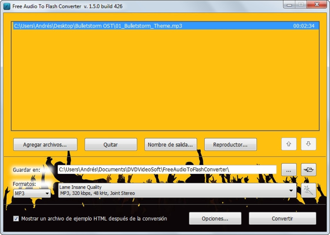 Free Audio to Flash Converter for PC Windows 5.0.92.607 Download