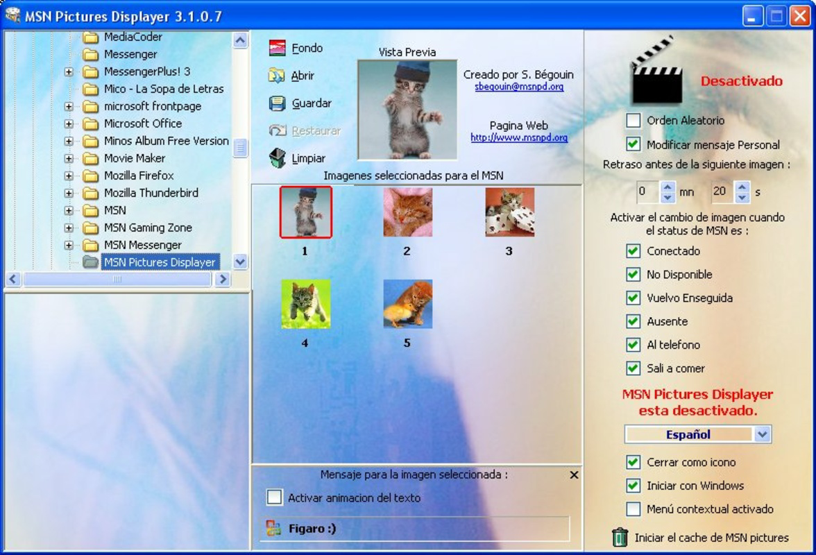 MSN Pictures Displayer for PC Windows 5.0.2.0 Download