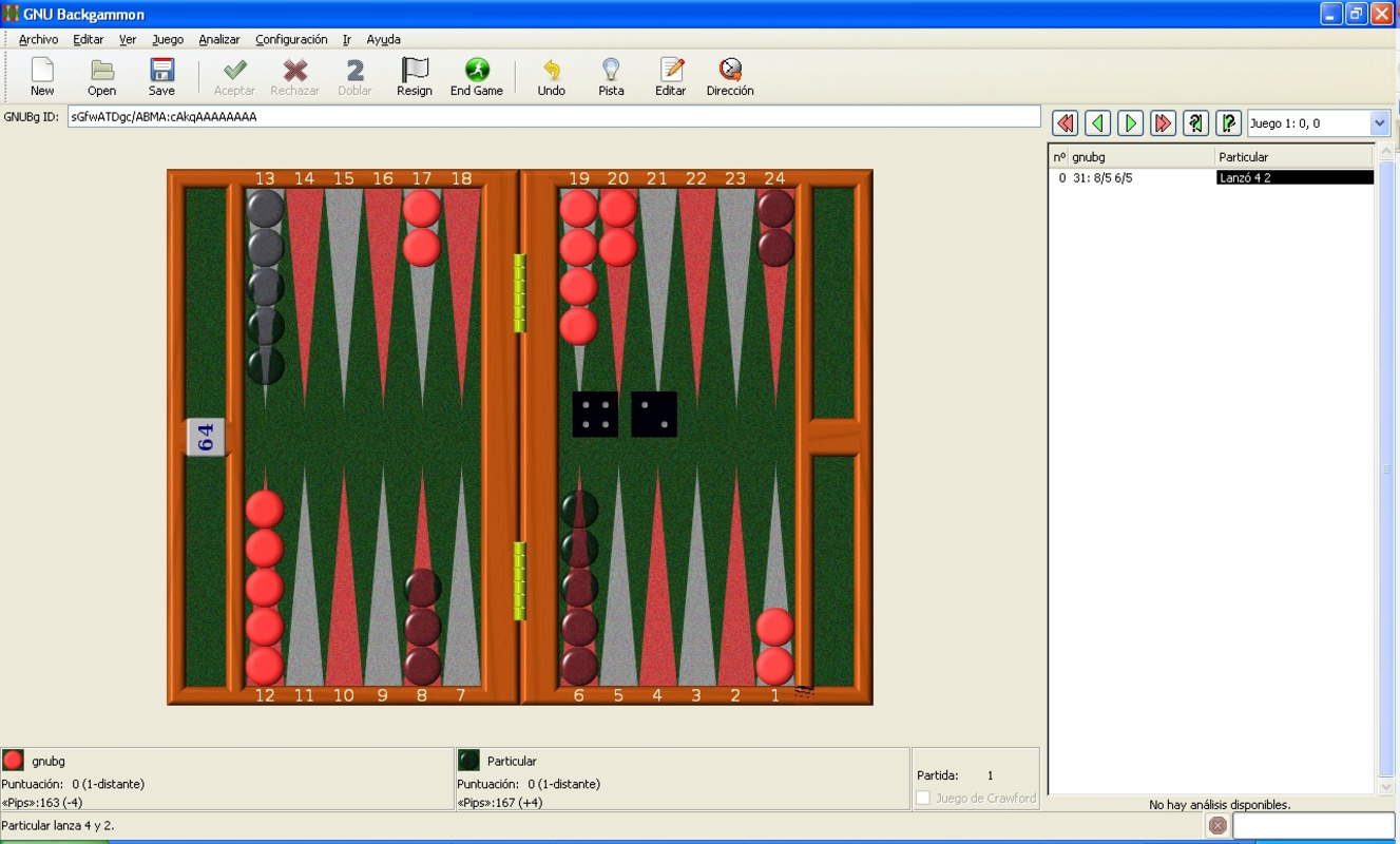 GNU Backgammon for PC Windows 1.06.002 Download