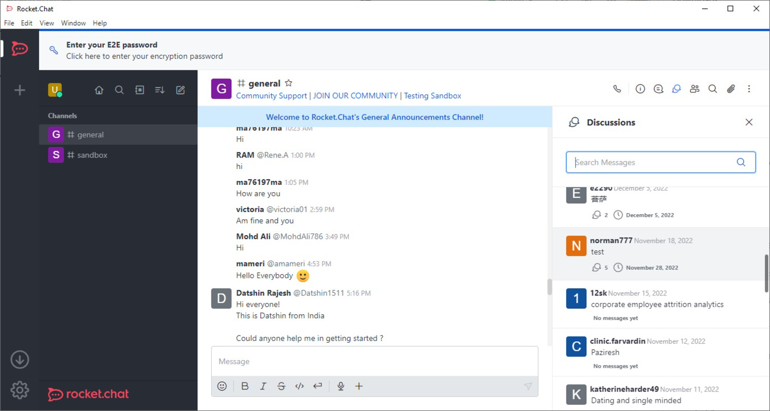 Rocket.Chat for PC Windows 4.14.1 Download