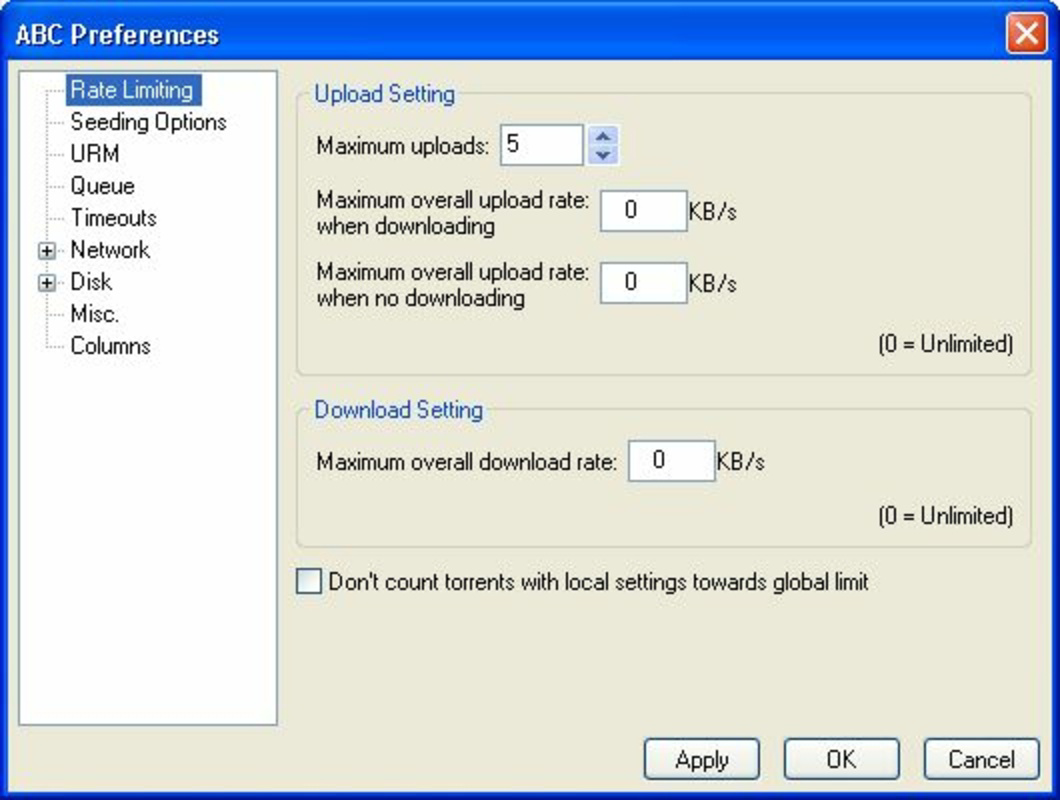 ABC [Yet Another BitTorrent Client] for PC Windows 3.1 RC4 Download