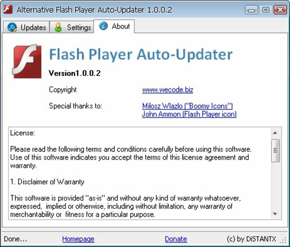 Alternative Flash Player Auto-Updater for PC Windows 1.0.0.2 Download