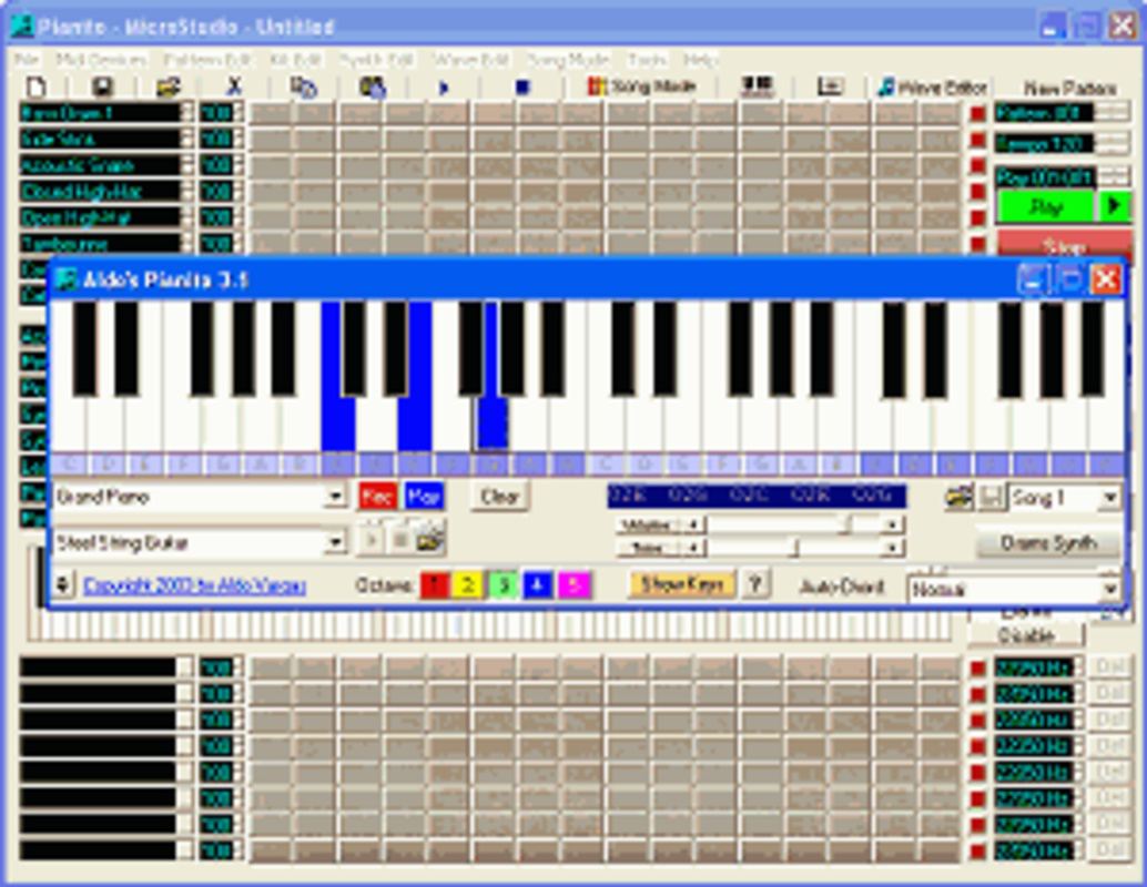 Aldos Pianito MicroStudio for PC Windows 3.1 Download
