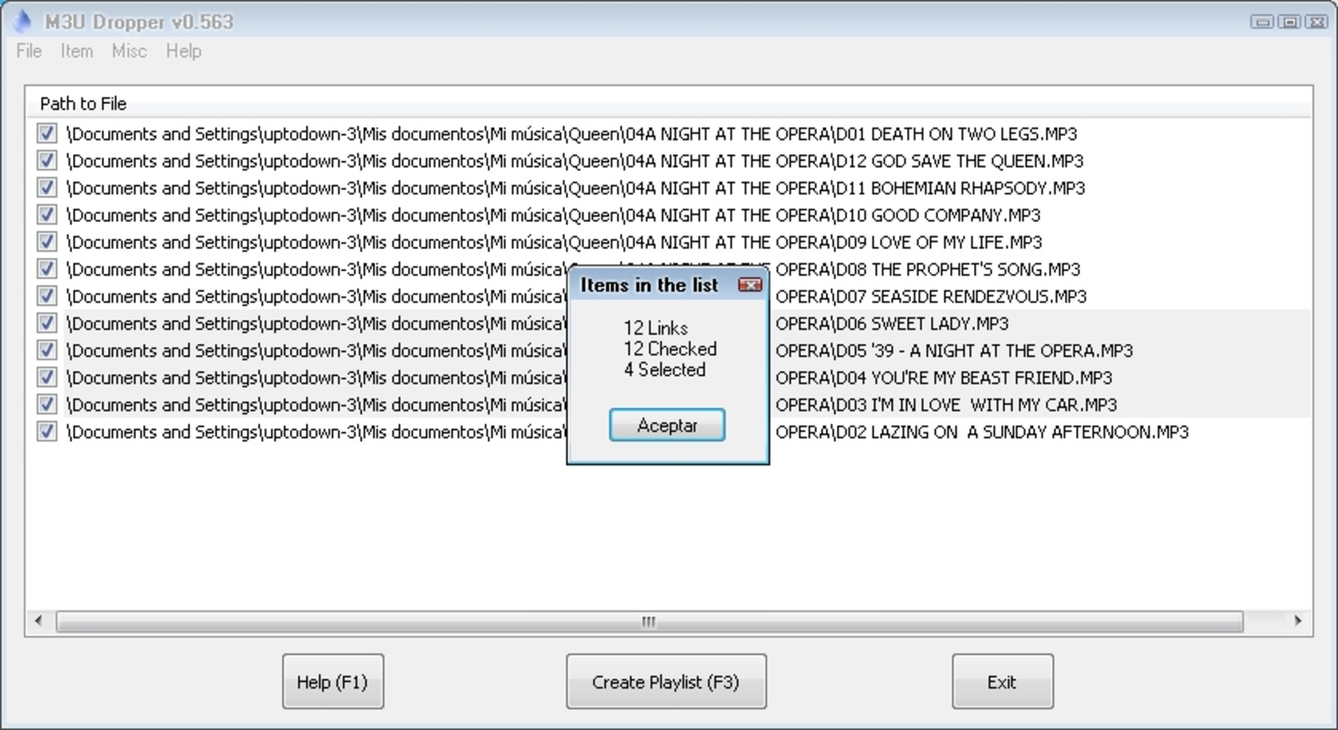 M3U Dropper for PC Windows 0.741 Download