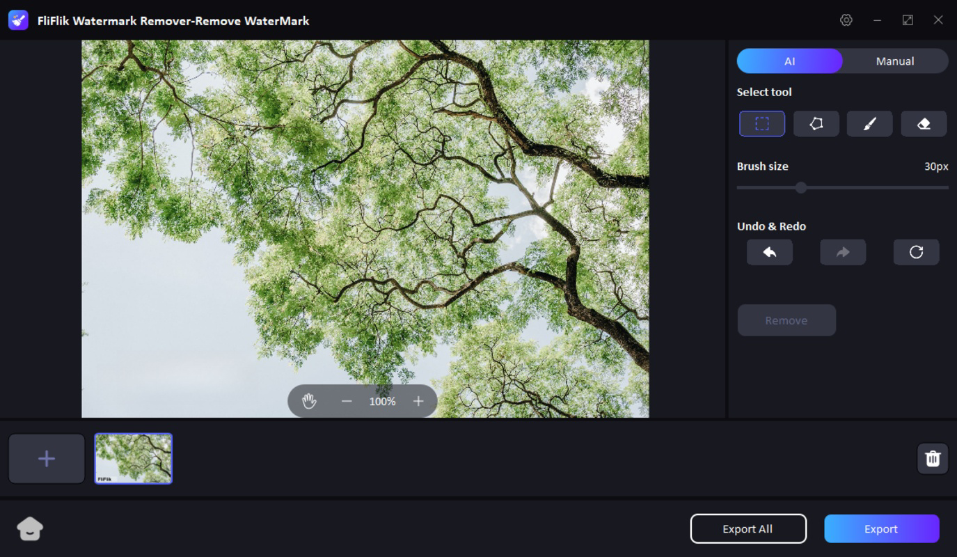 FliFlik Watermark Remover for PC Windows 1.0 Download