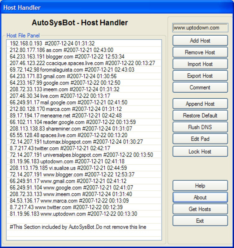 Host Handler for PC Windows 1.2 Download