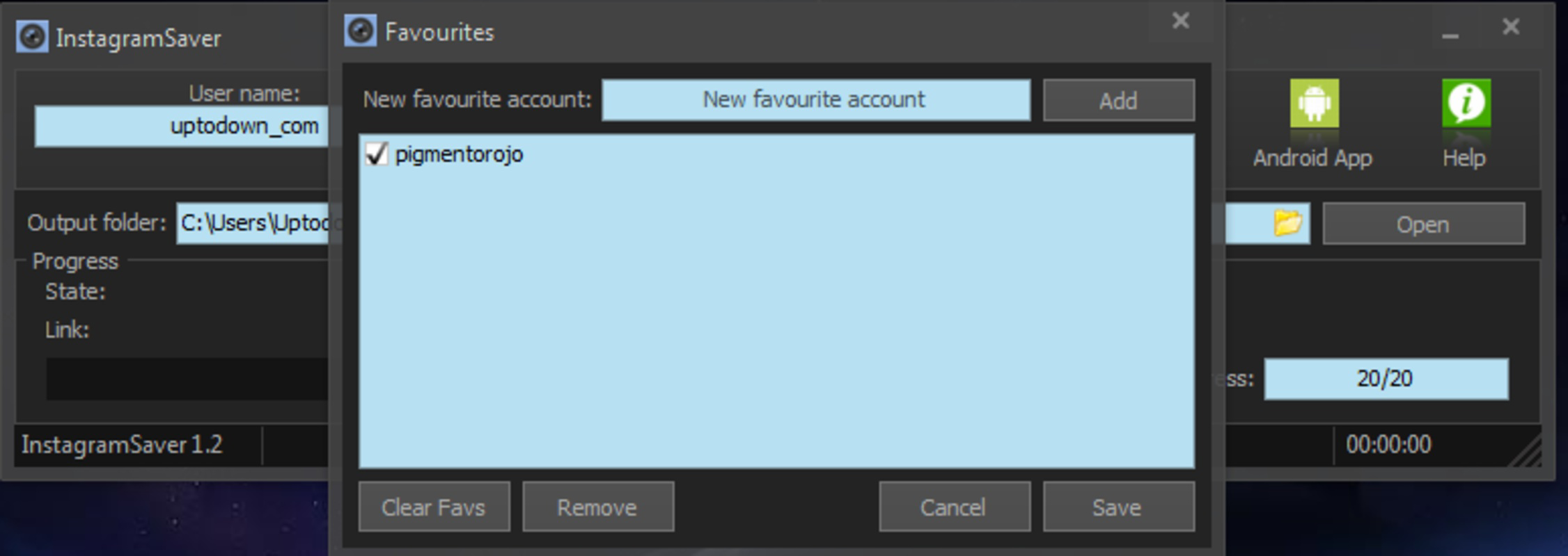 InstagramSaver for PC Windows 1.7.0 (32-bit) Download