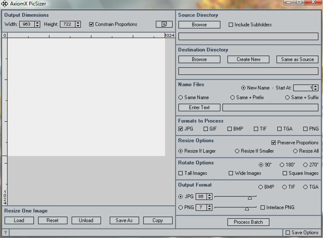 PicSizer for PC Windows 3.0 Download