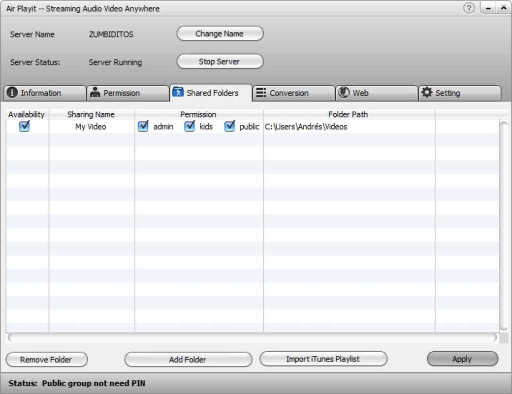 Air Playit for PC Windows 1.5 Download