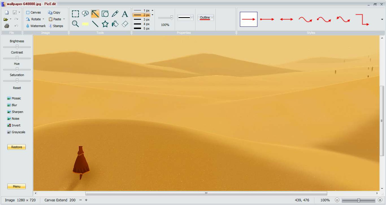 PicEdit for PC Windows 3.96 Download