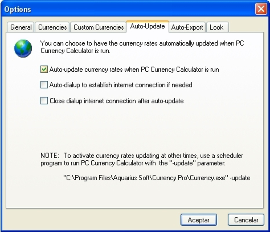 Aquarius Soft PC Currency Calculator for PC Windows 2.8 Download