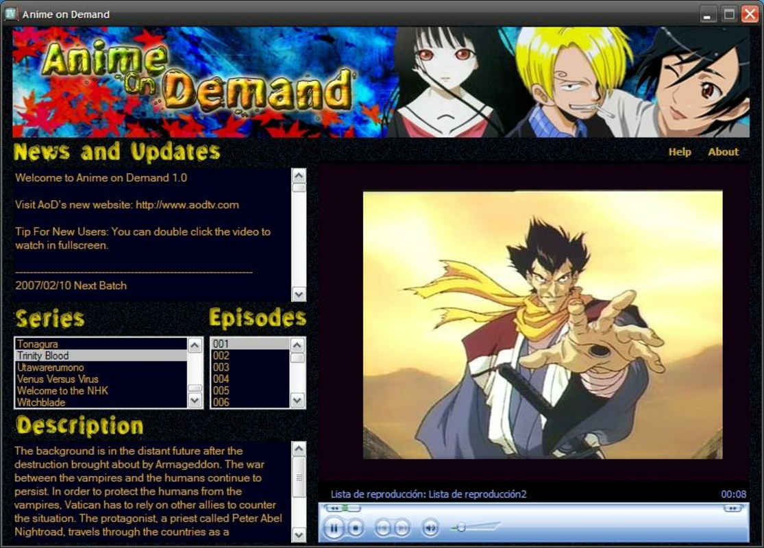 Anime on Demand for PC Windows 1.1 Download