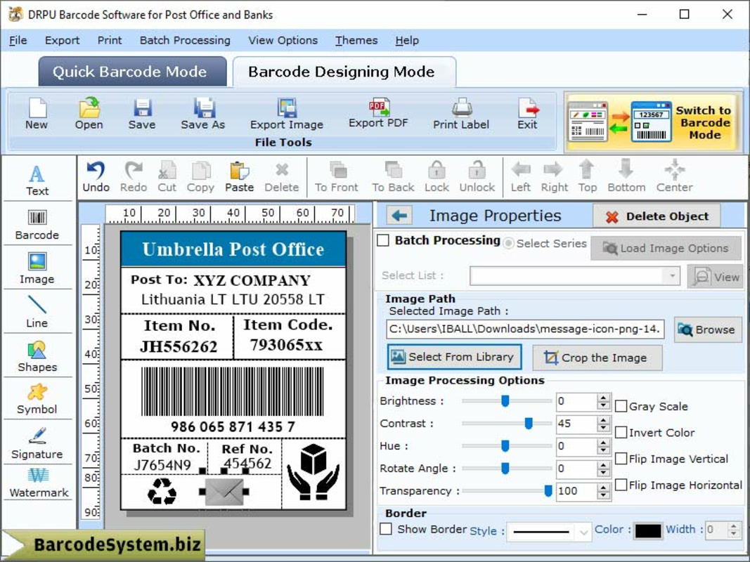 Bank Barcode Label Generator Software for PC Windows 2.7 Download