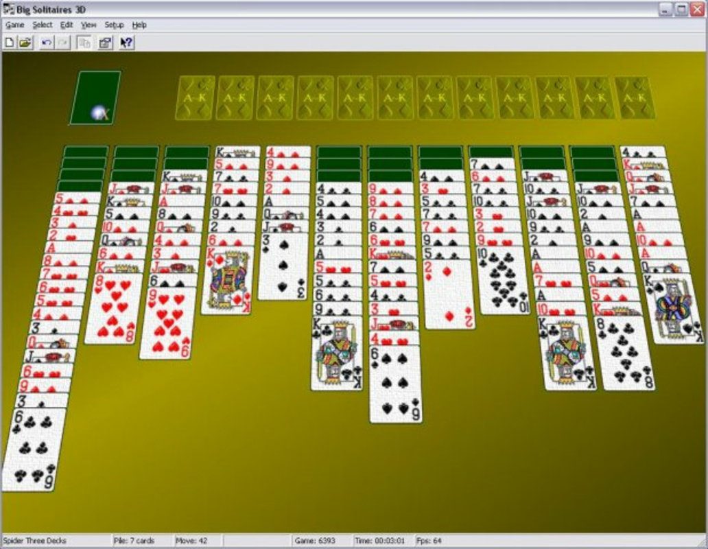 Big Solitaires 3D for PC Windows 1.4 Download