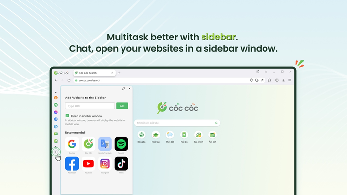 Cốc Cốc Browser - Adblock and Multitask for PC Windows 132.0.192 Download