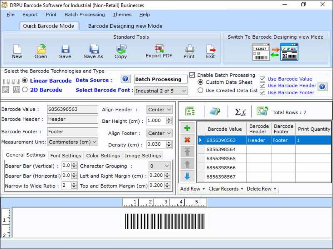 Inventory Barcode Creating Program for PC Windows 1 Download