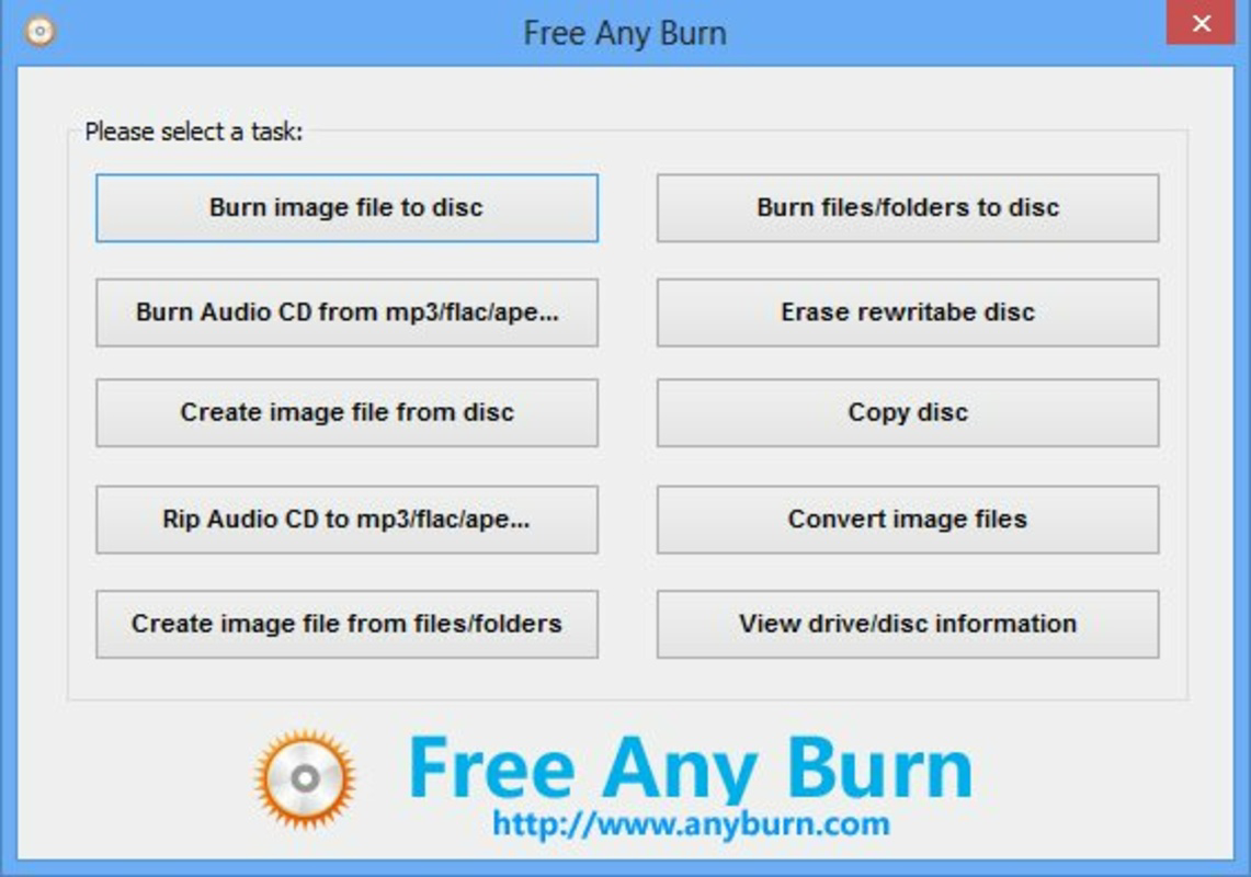 Free Any Burn for PC Windows 5.9 Download