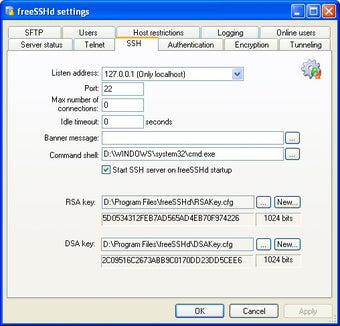 freeSSHD for PC Windows 1.2.6 Download
