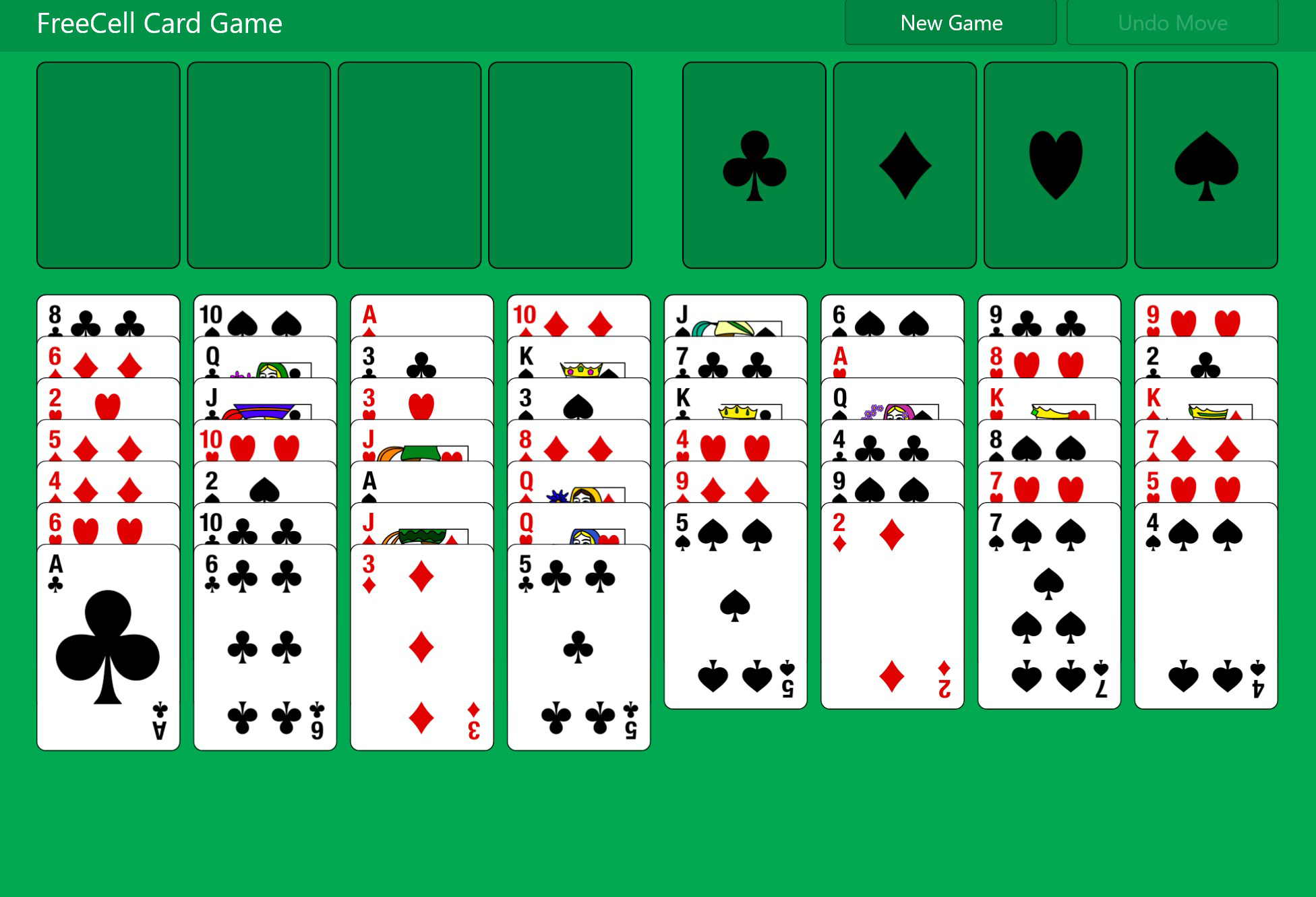 FreeCell Card Game for PC Windows Download