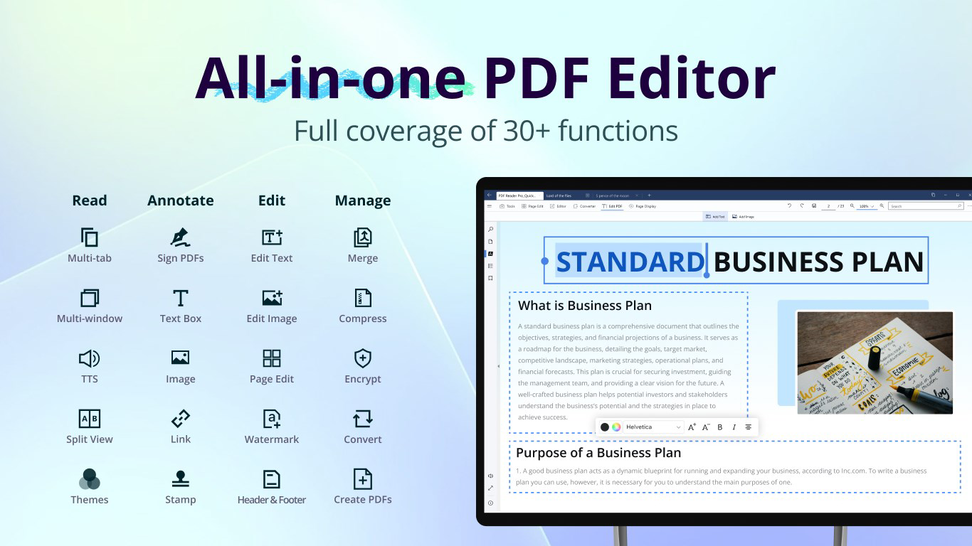 PDF Reader Pro - PDF Editor & Converter for PC Windows Download