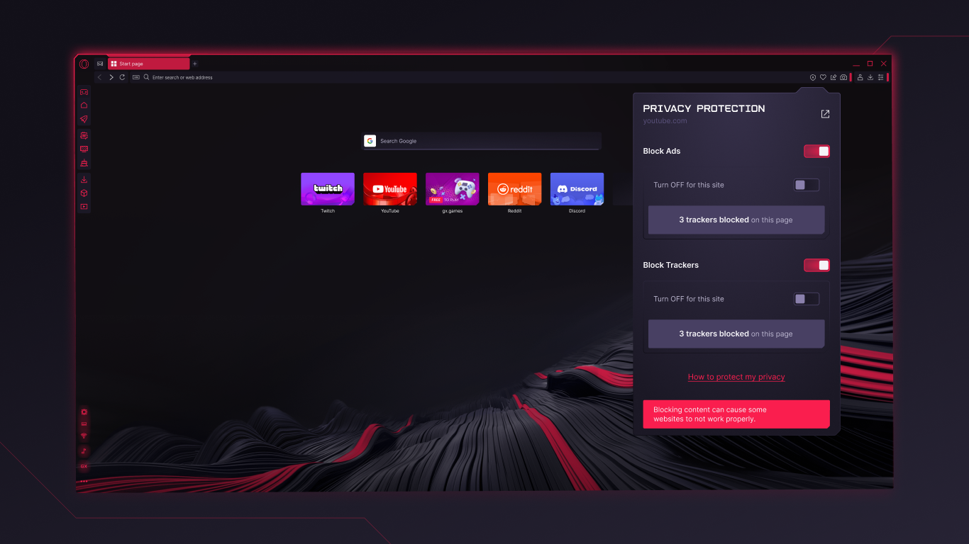 Opera GX for PC Windows Download