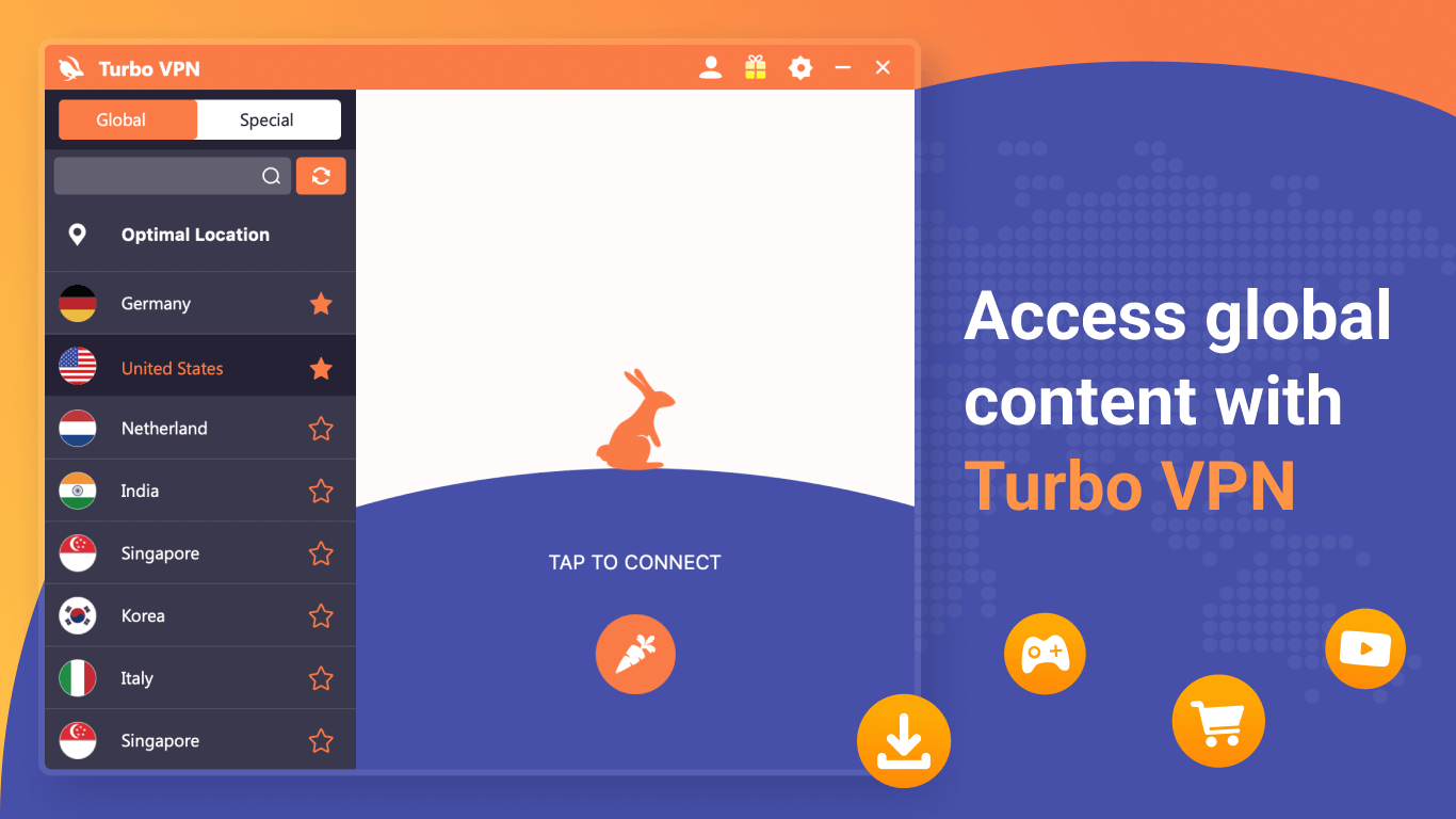 Turbo VPN - Unlimited VPN Proxy for PC Windows Download