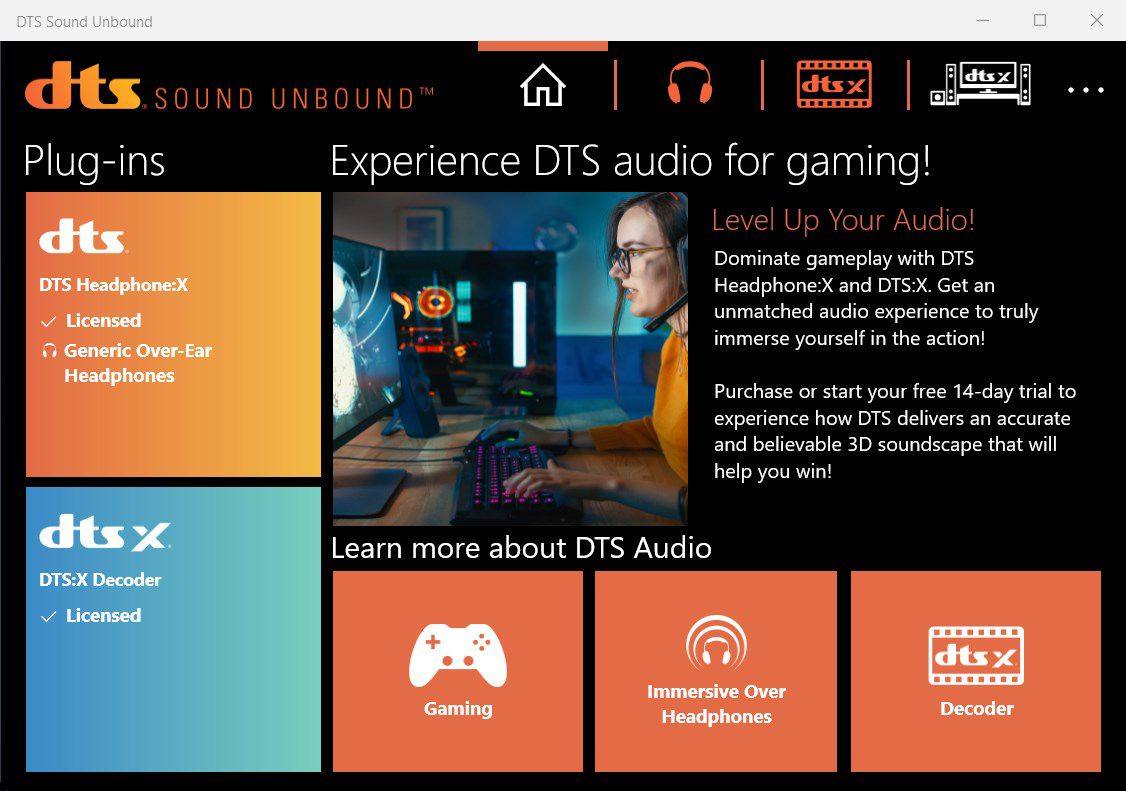 DTS Sound Unbound for PC Windows Download