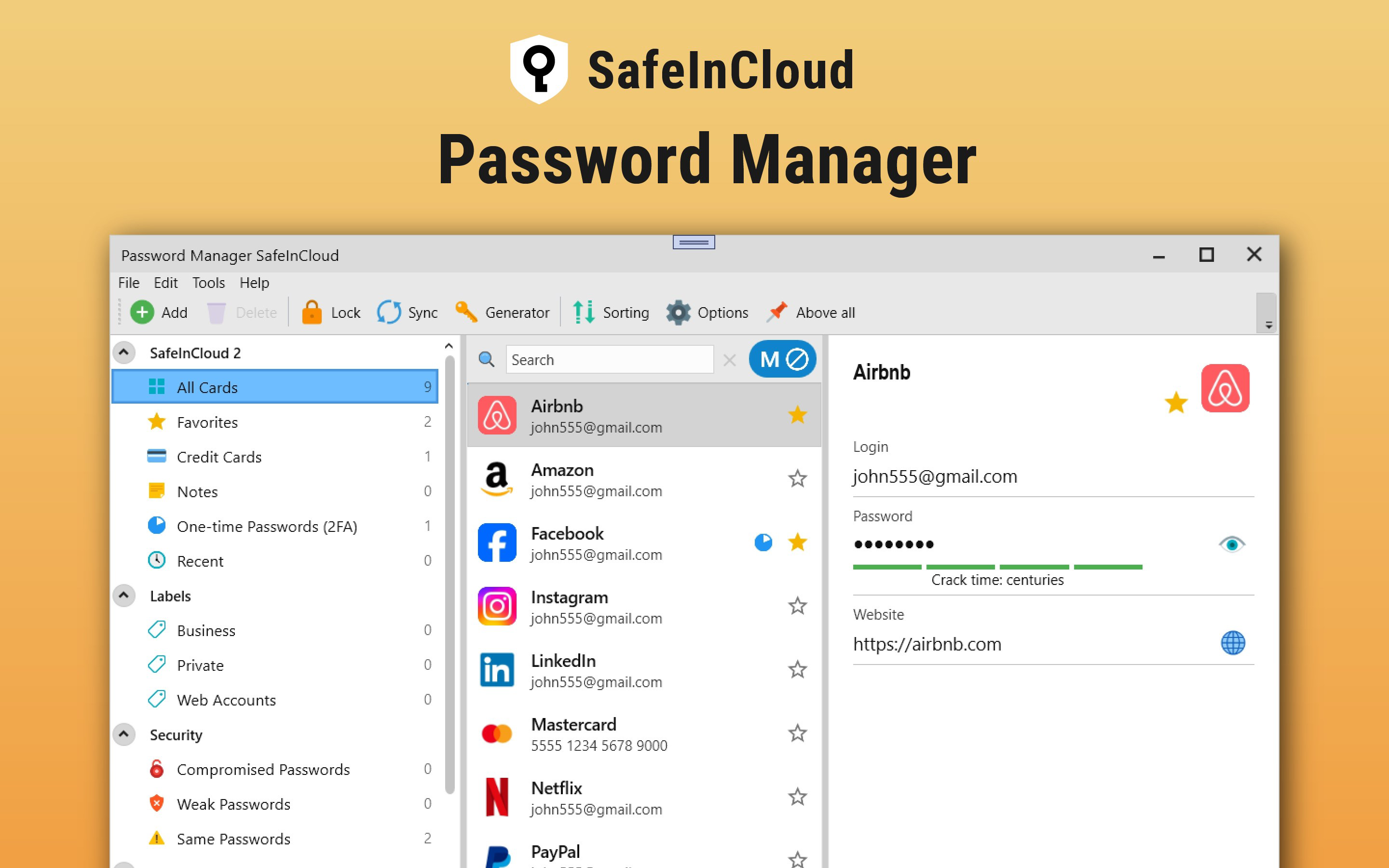 Passwords & Codes－Safe for PC Windows Download