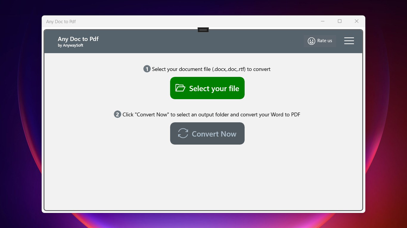 Any Doc to Pdf for PC Windows Download