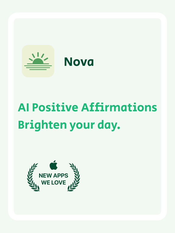 Nova: AI Daily Affirmations for iOS (iPhone/iPad) - Free Download at ...
