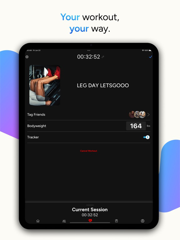 Liftoff - Ranked Gym Workouts for iOS (iPad) - Free Download at AppPure