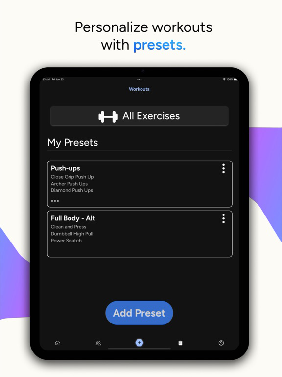 Liftoff - Ranked Gym Workouts for iOS (iPad) - Free Download at AppPure