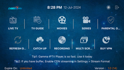 GAMMA IPTV PLAYER for iOS (iPhone/Apple TV/iPod touch) - Free Download at AppPure